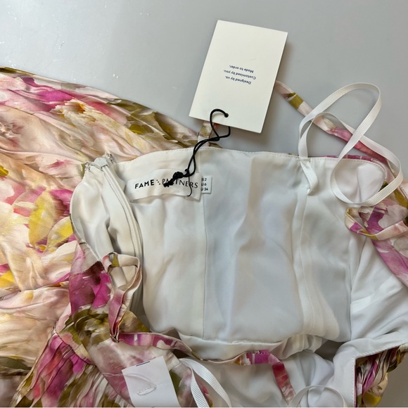 Fame and Partners | Dresses | Fame And Partners Floral Mini Pink Dress ...